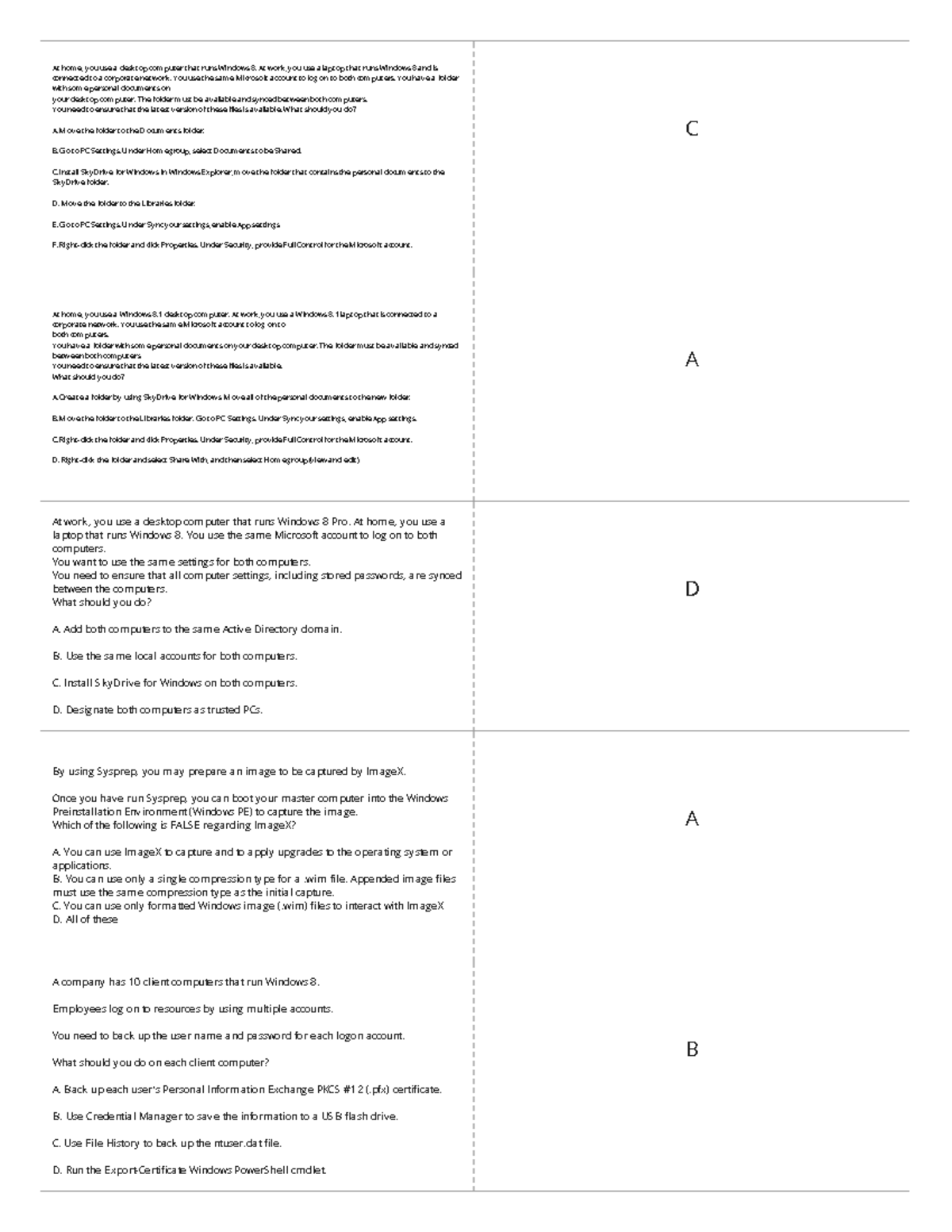 WGU C184 Study Guide - At home, you use a desktop computer that runs ...