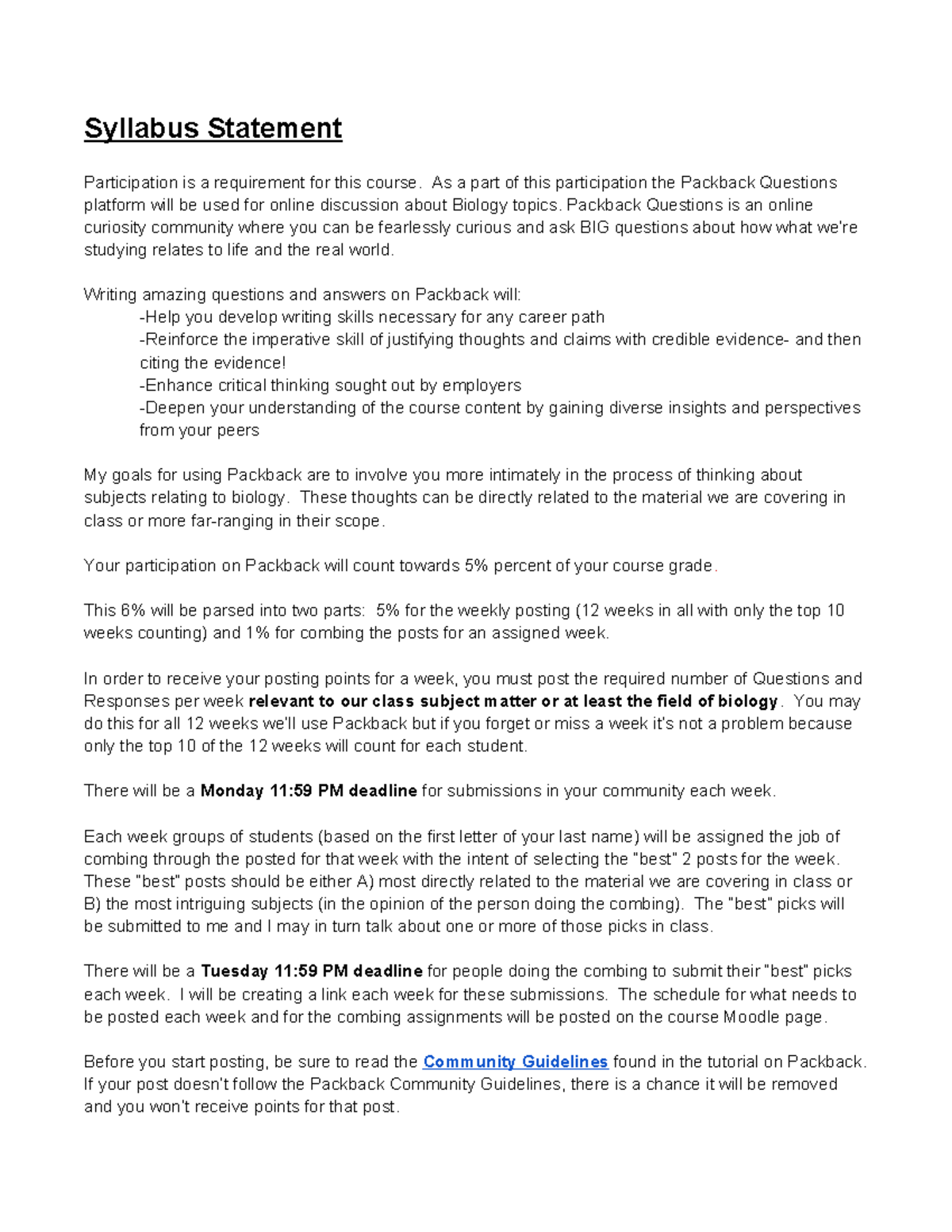 Packback Syllabus Statement-002 - Syllabus Statement Participation is a ...