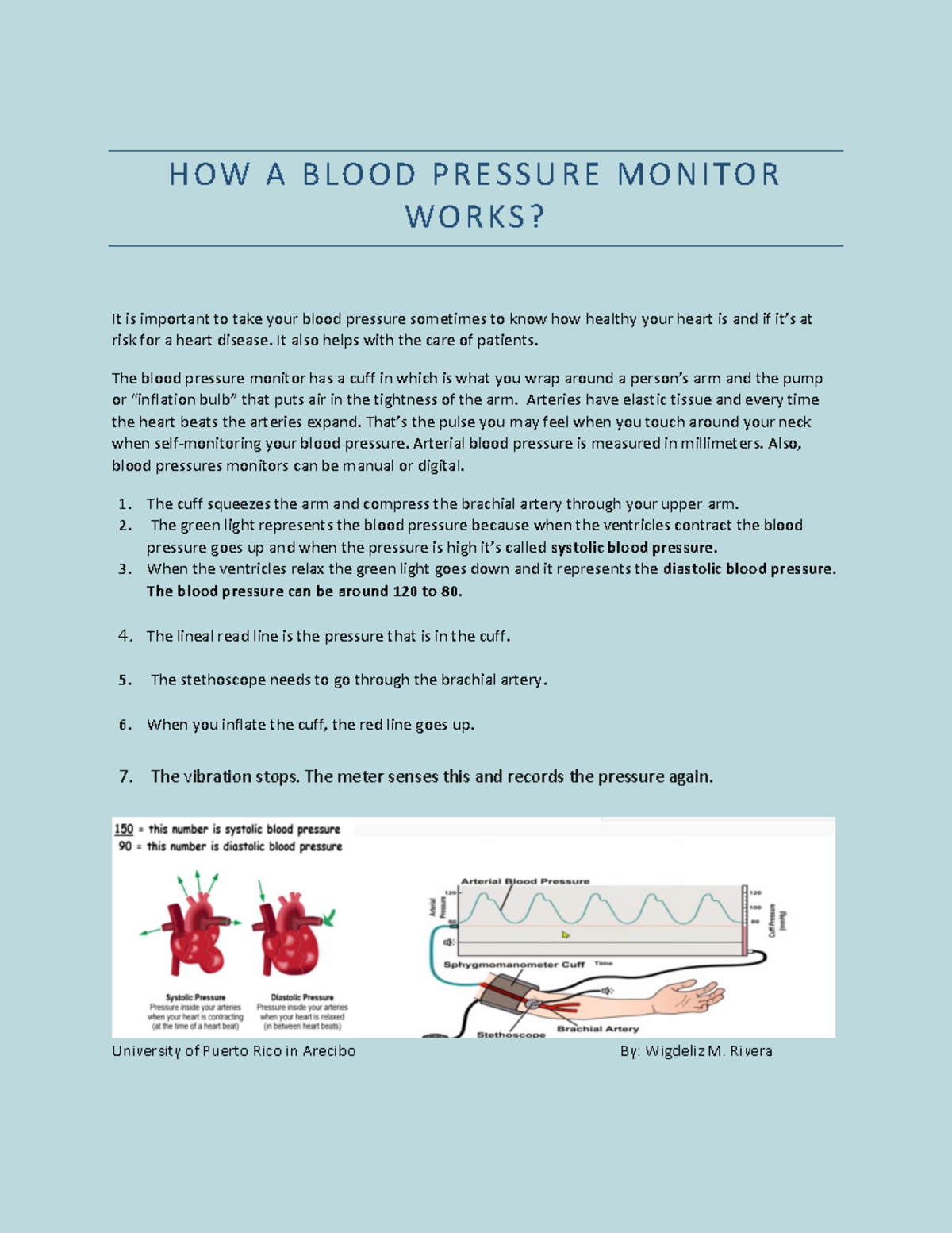 How a blood pressure monitor works - H O W A B L O O D P R E S S U R E ...