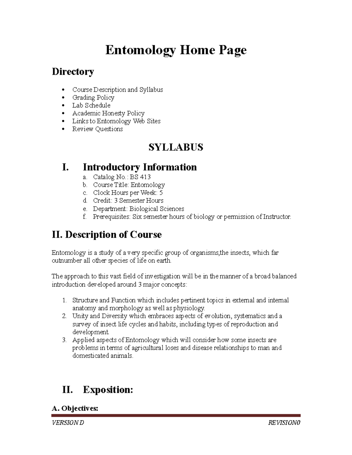 Entomology book 4 - Entomology Home Page Directory Course Description ...