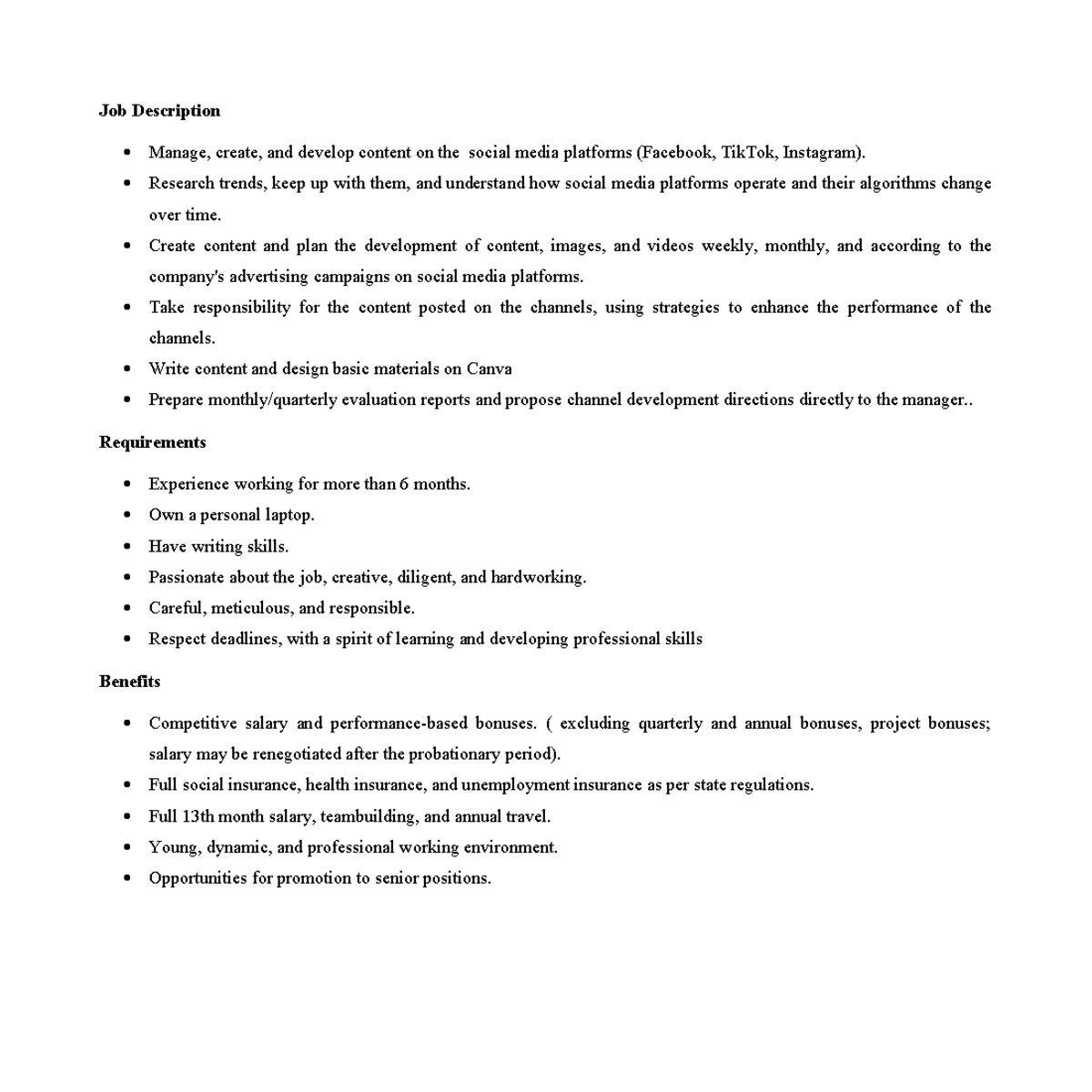 Content creator - acc - Job Description Manage, create, and develop ...