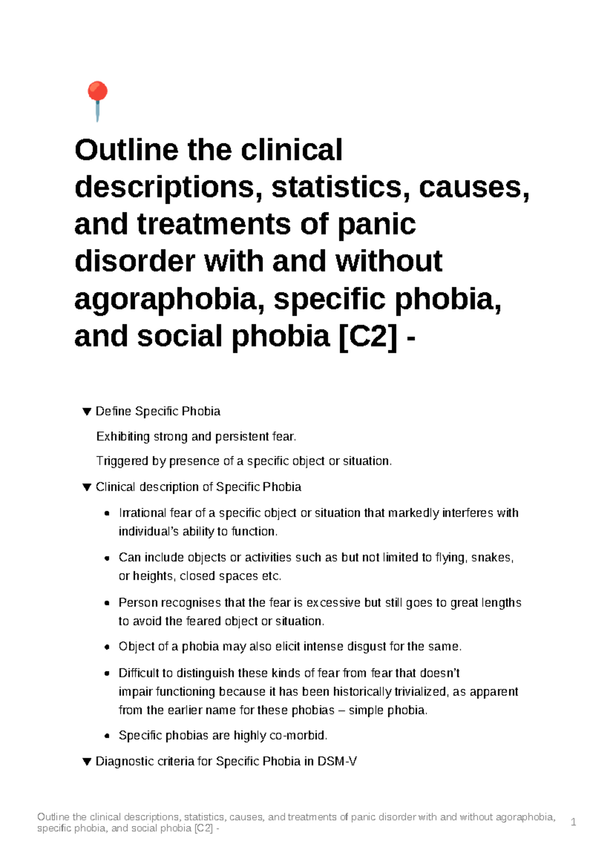 Outline the clinical descriptions statistics causes and treatments of ...