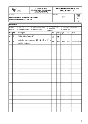 Modelo PAE Seguranca DO Trabalho - LOGO EMPRESA CONTRATANTE TÍTULO: PAE ...
