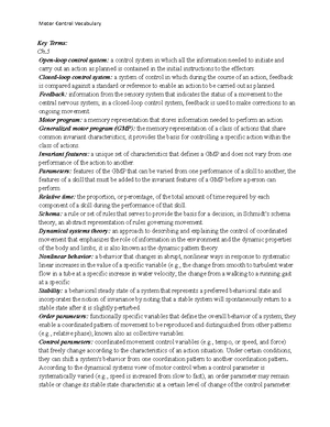 Ch. 2 The Measurement of Motor Performance - Chapter 2:The Measurement ...