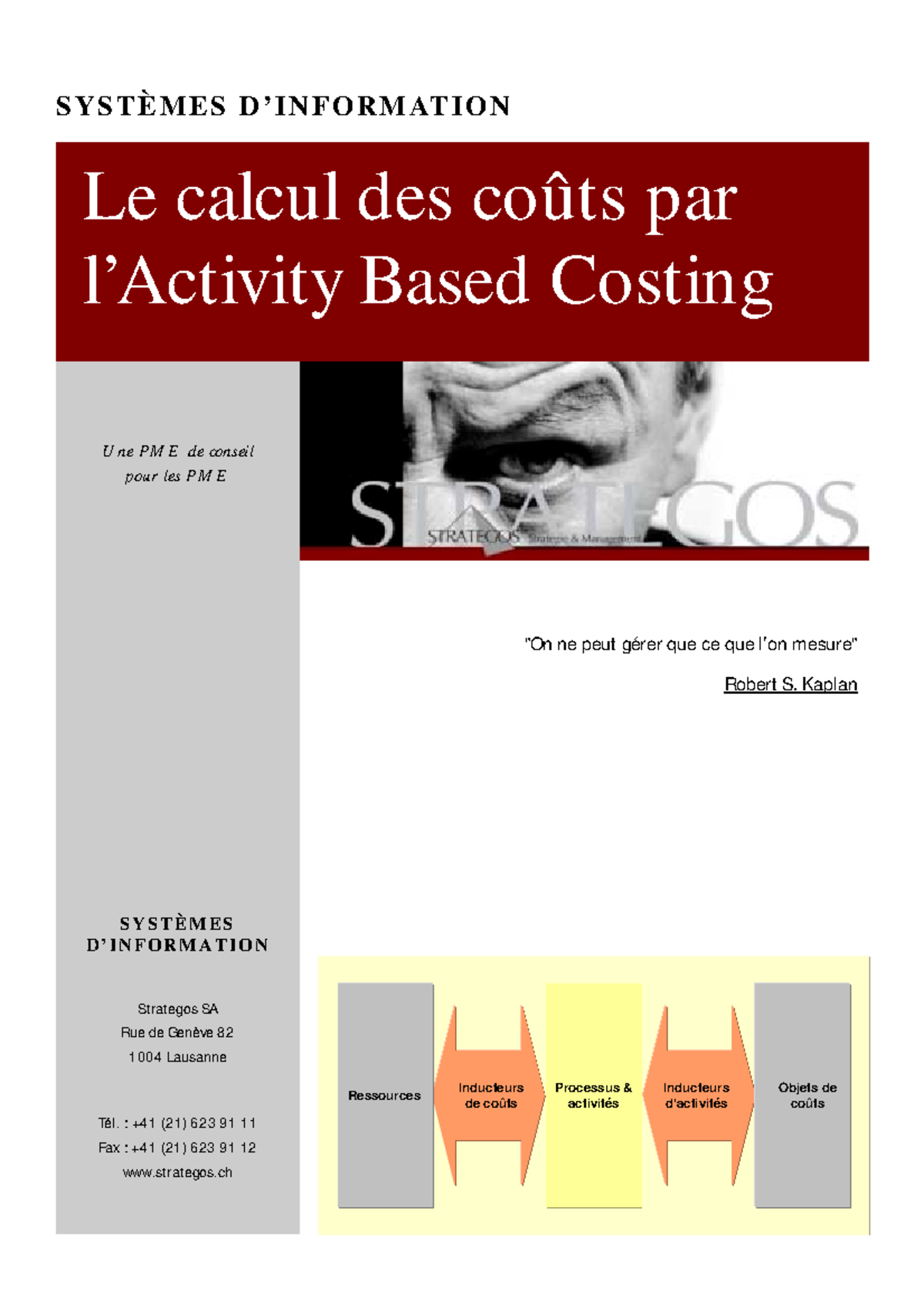 Le calcul des coûts par l ABC 1 - Le calcul des coûts par l’Activity ...