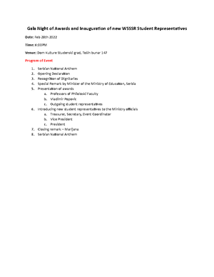 Embassy letter - sample MC script - Student Parliament World in Serbia ...