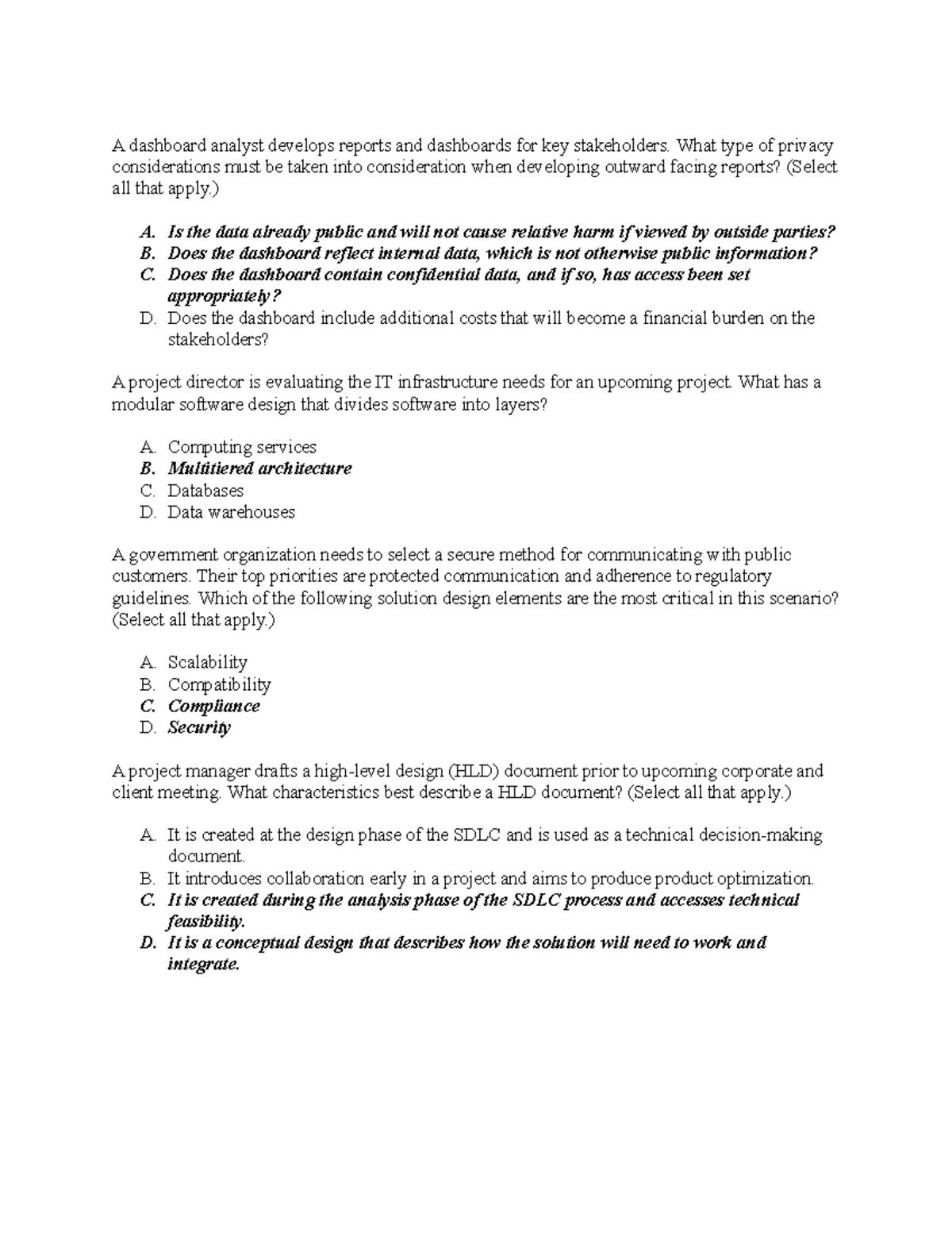 Lesson 5 - Implementing Solution Design - A dashboard analyst develops ...