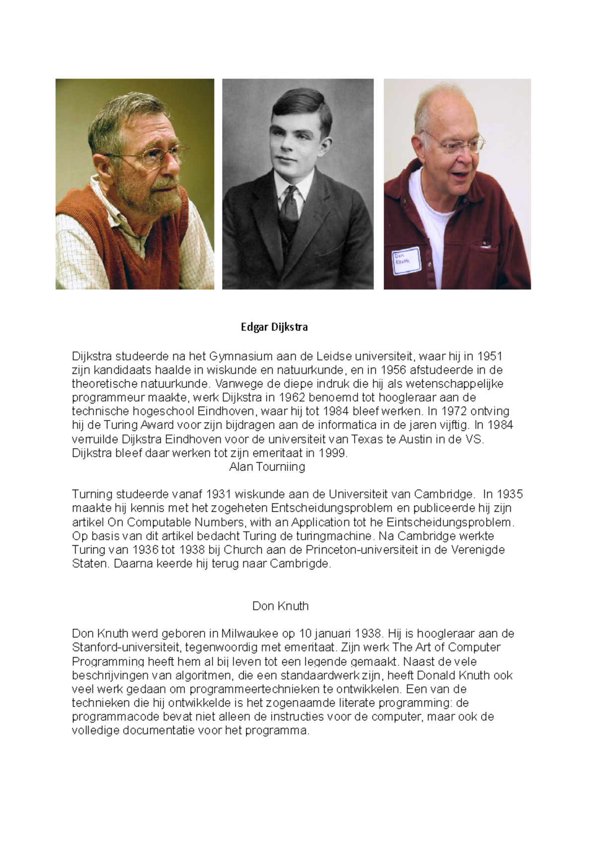 Edgar Dijkstra 2 - samenvatting - Edgar Dijkstra Dijkstra studeerde na ...