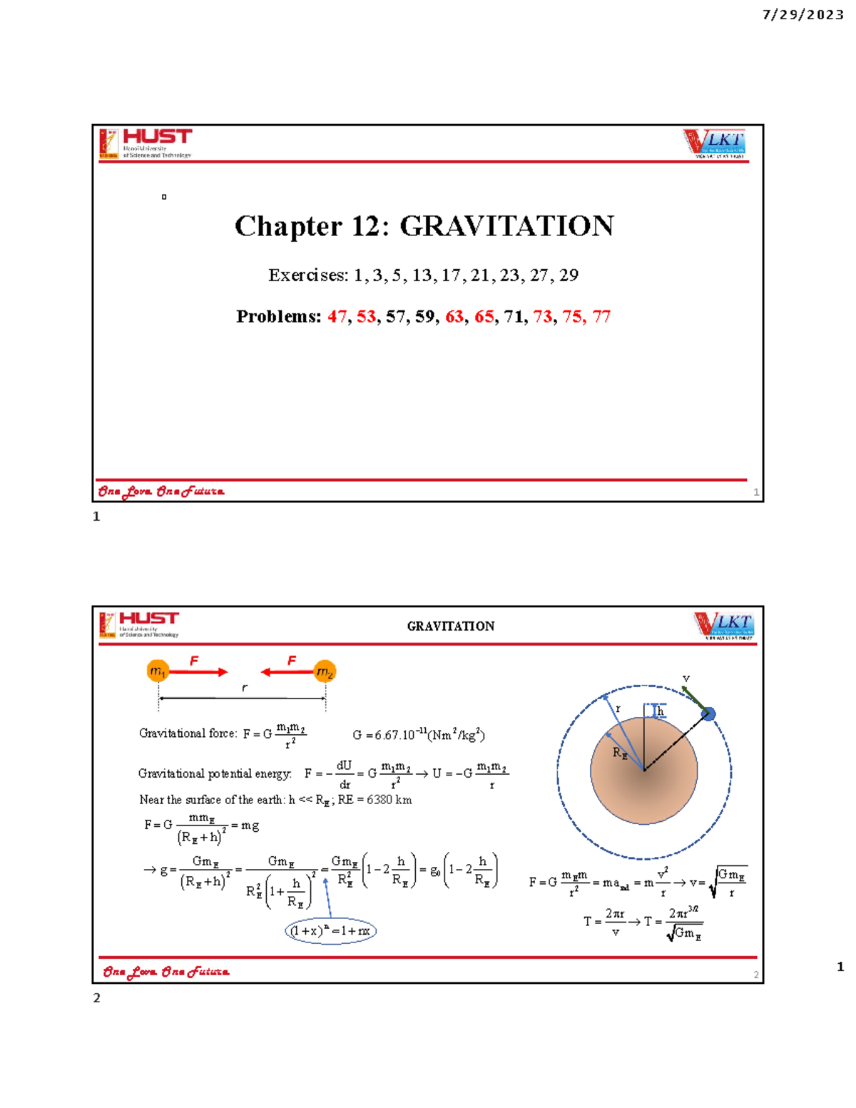 12. Gravitation - abc - 1 One Love. One Future. Chapter 12: GRAVITATION ...