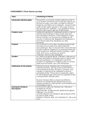 ELC590 PS Outline ( Supporting Local Products ) - ELC SAMPLE ...