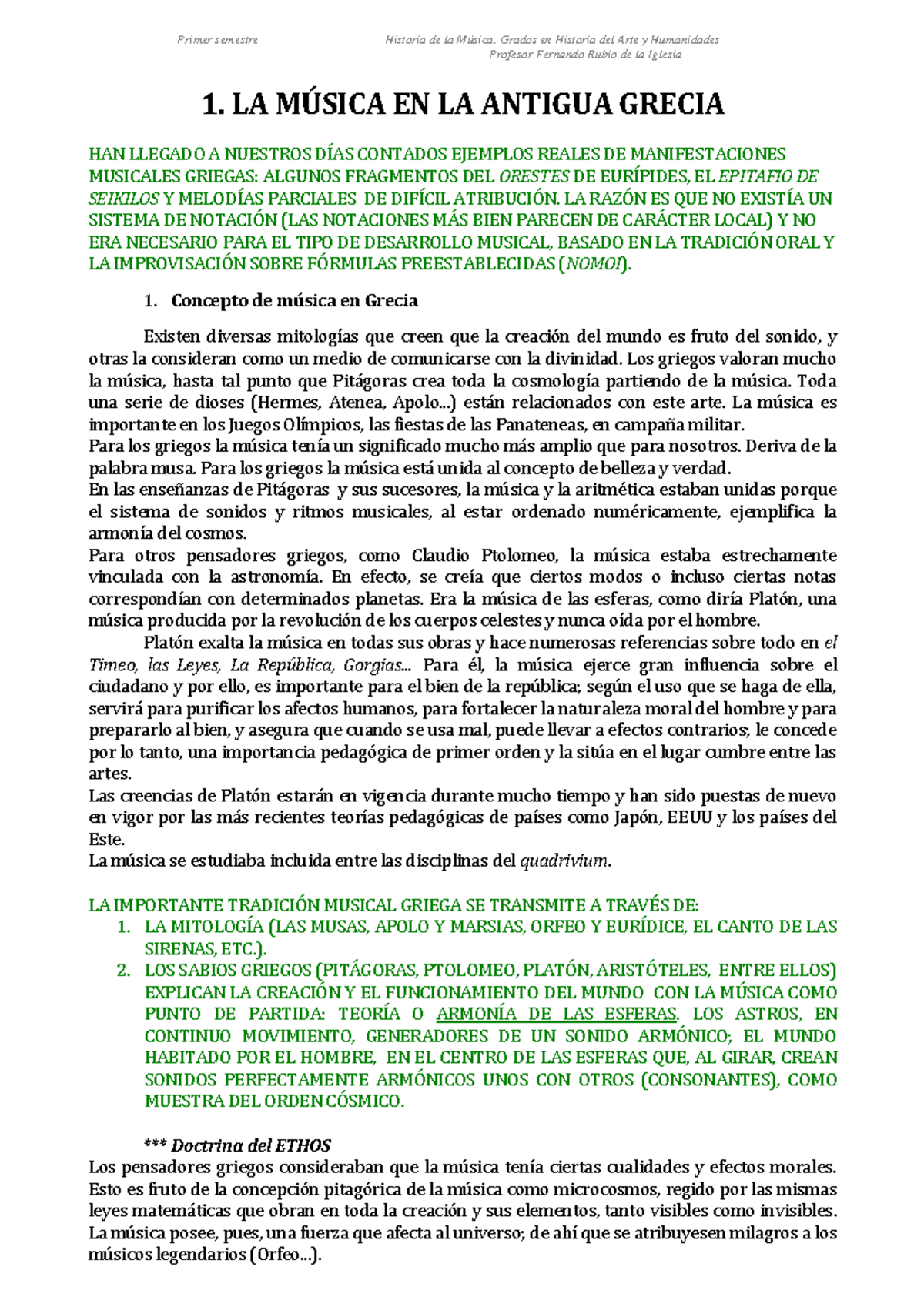 Tema 1. La música en la antigua Grecia - Profesor Fernando Rubio de la ...