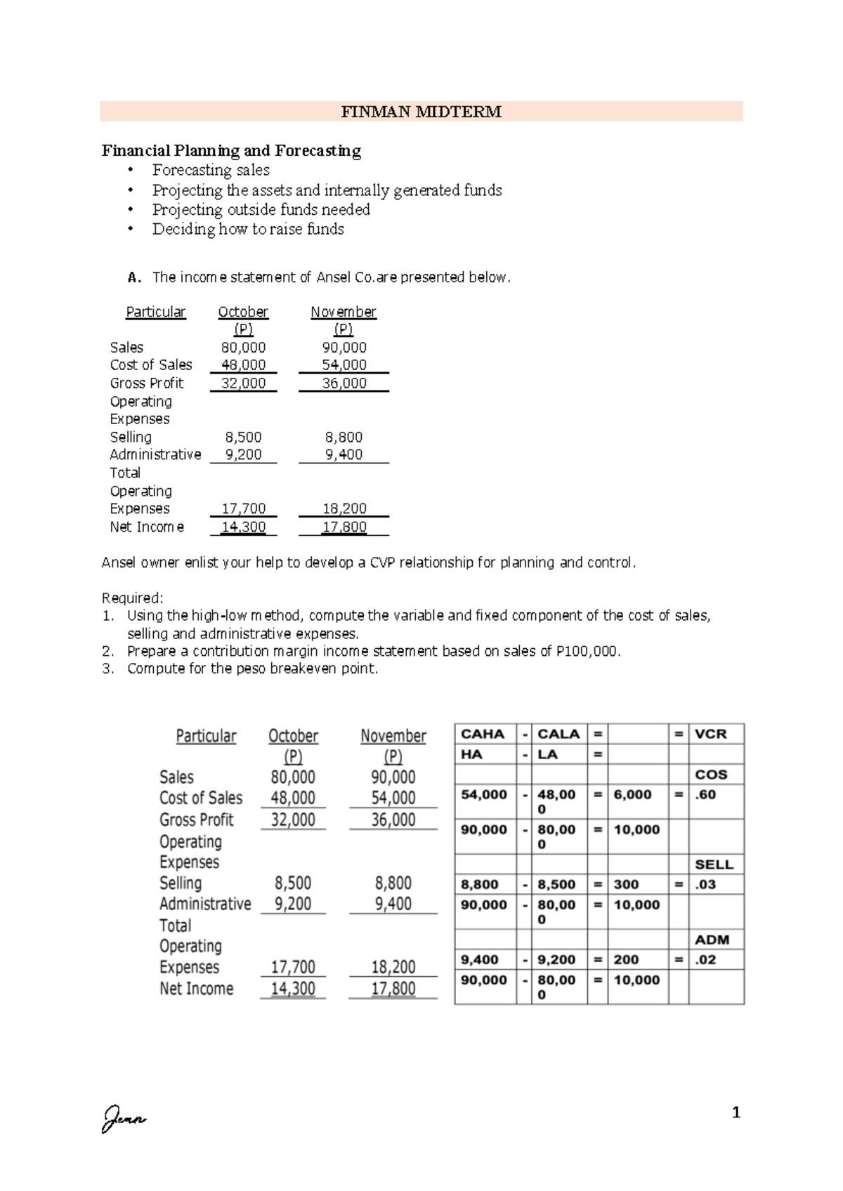 Chapter 17 Problems Finman MID - ####### 1 ####### FINMAN MIDTERM ####### Financial Planning and ...