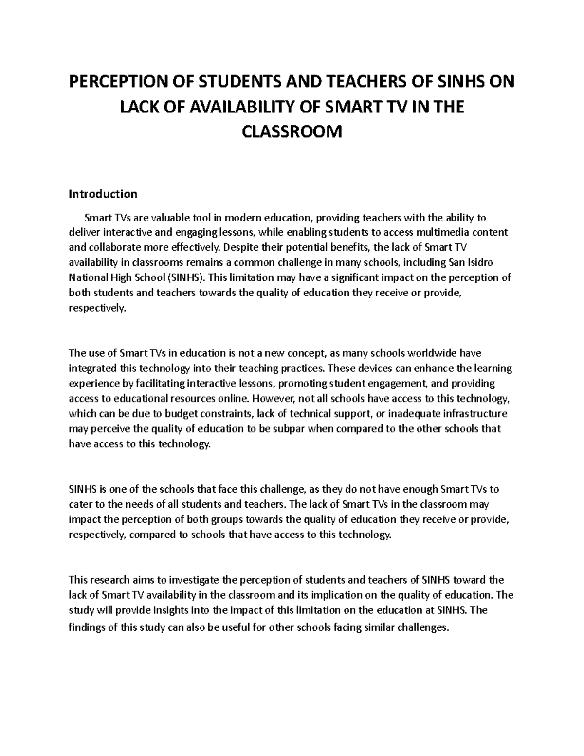 Research 1 - he finds no evidence in harming the students’ grades by ...