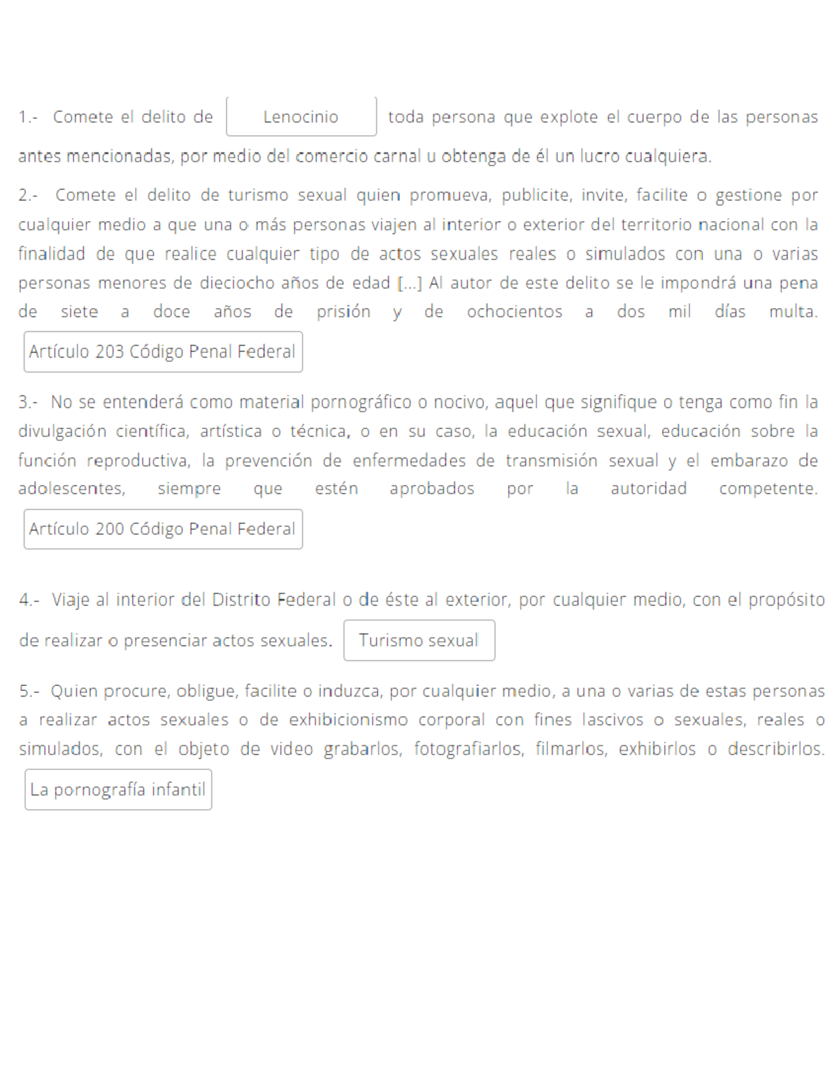 Cuestionario Unidad 6 Delitos EN Particular - Studocu