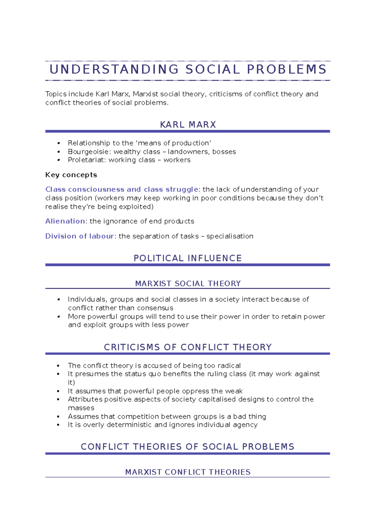 Understanding Social Problems 2 - U N D E R S TA N D I N G S O C I A L ...