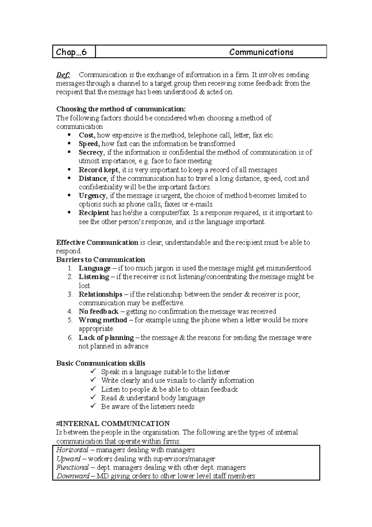 Chapter-7-communications - Communications Def: Communication is the ...