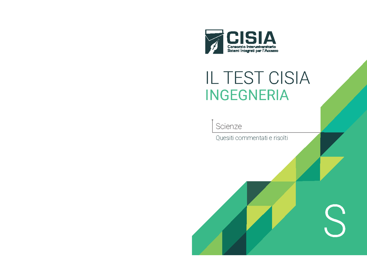 Il Test Cisia Ingegneria - Scienze vol - INGEGNERIA Scienze IL TEST ...