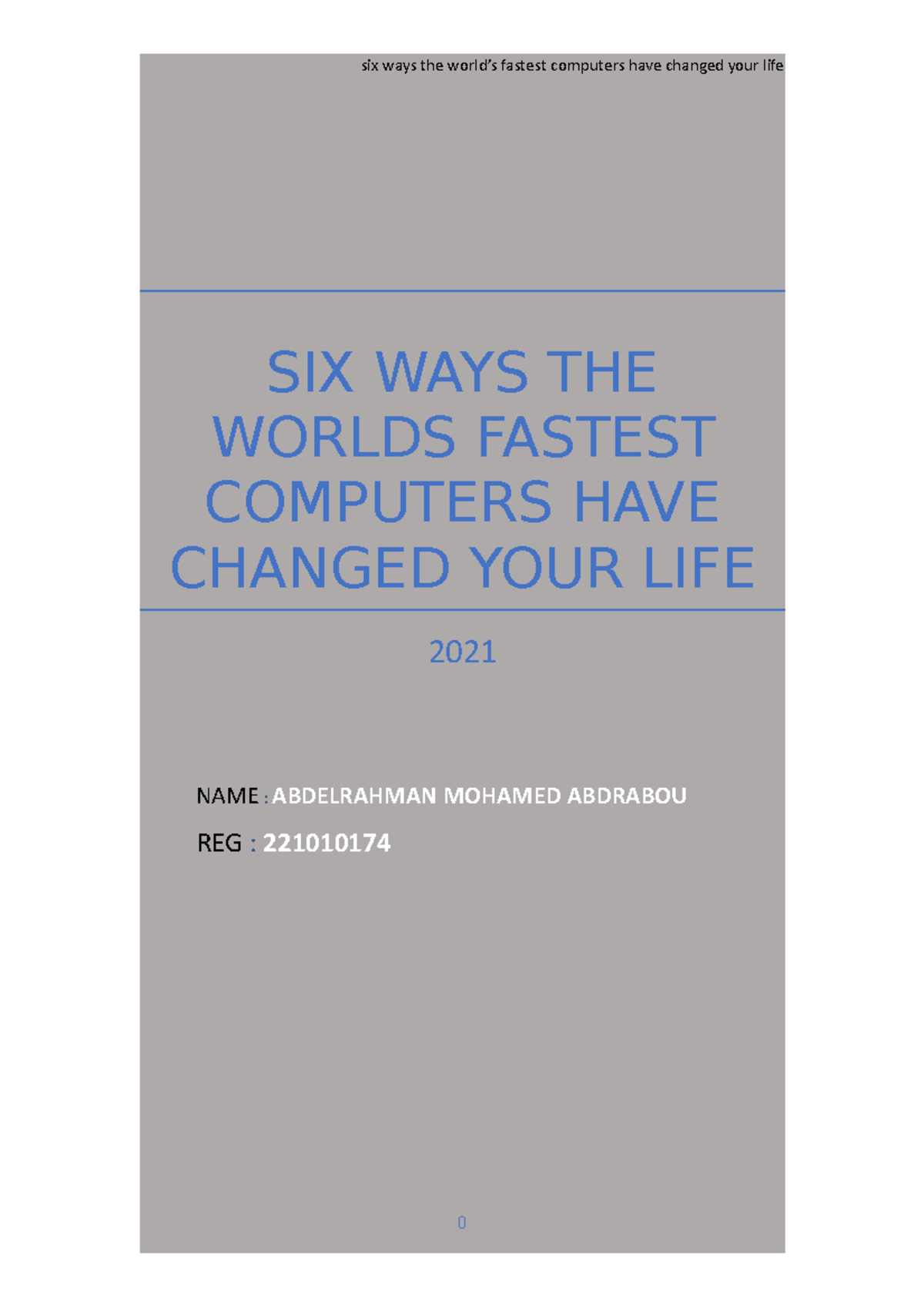Abdelrahman mohamed - six ways the world’s fastest computers have ...