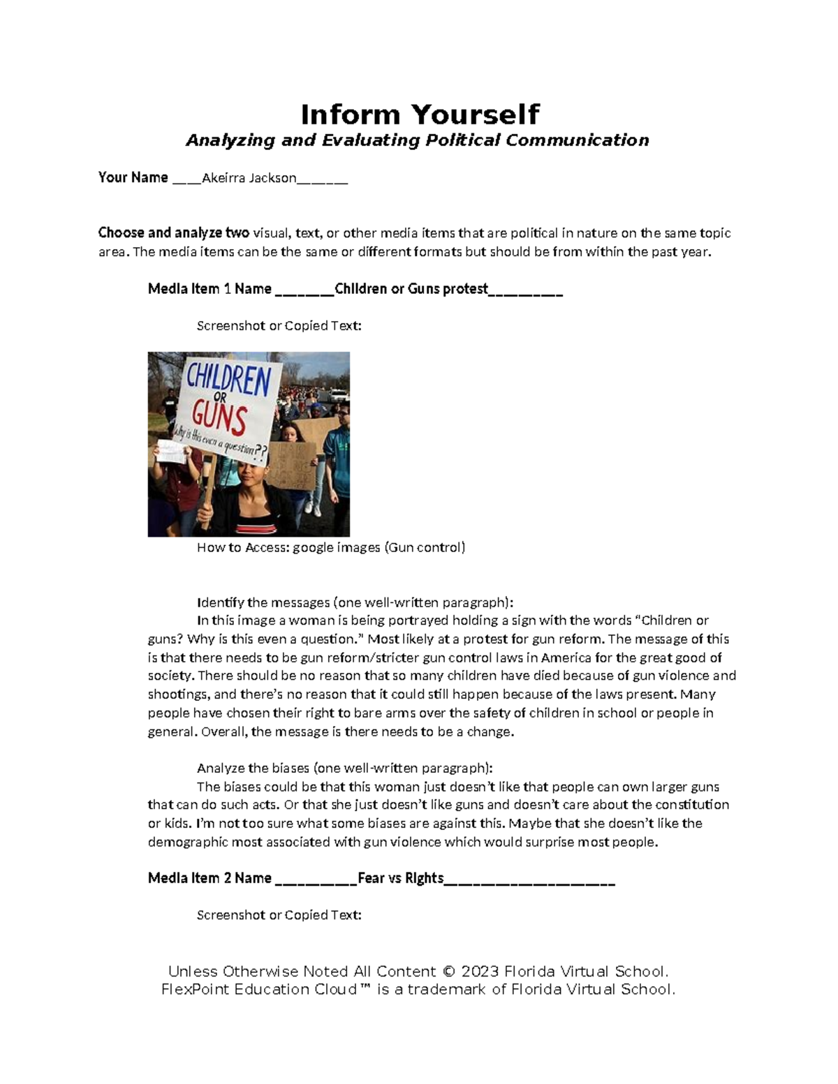 Inform yourself template fin - Inform Yourself Analyzing and Evaluating ...