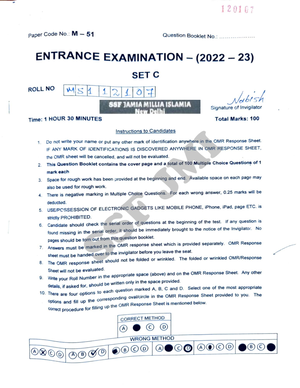 Cyber Security Question Bank - CYBER SECURITY (BCC-301) UNIT - 1 Two Marks Questions What is the ...
