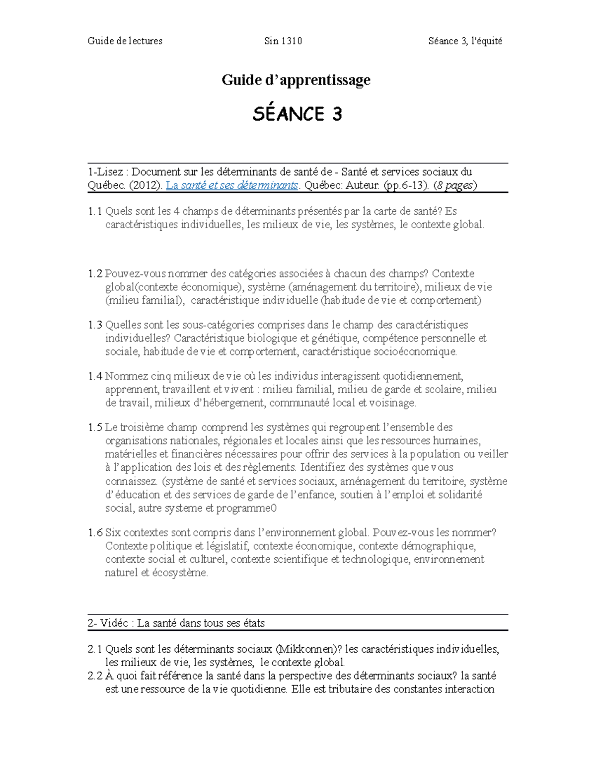 Guide d'apprentissage seance 3 et 4 et 5 - Guide d’apprentissage SÉANCE ...