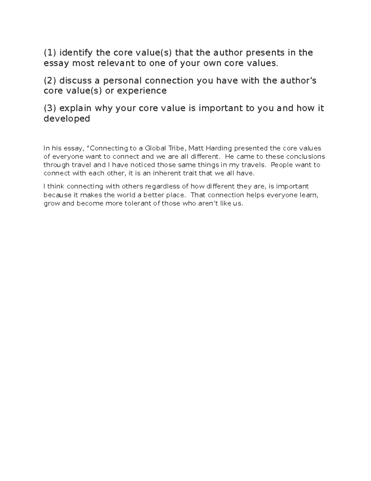 Unit 1 Discussion - Developing a Research Question - (1) identify the ...