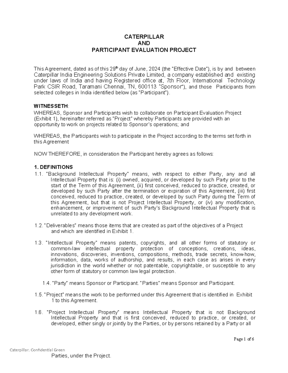 Problem statement 1 CAT Hackathon - CATERPILLAR AND PARTICIPANT ...