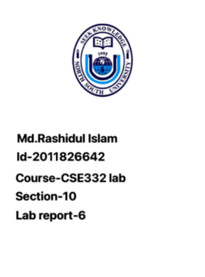 Computer Architecture & Organization - CSE332 - NSU - Studocu