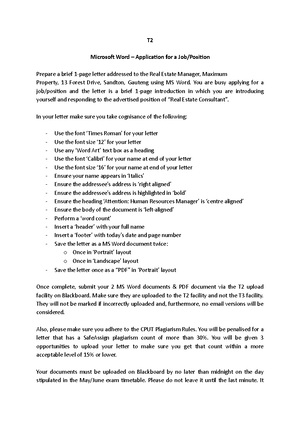 BCA1525 - CPUT - business computer application - Studocu