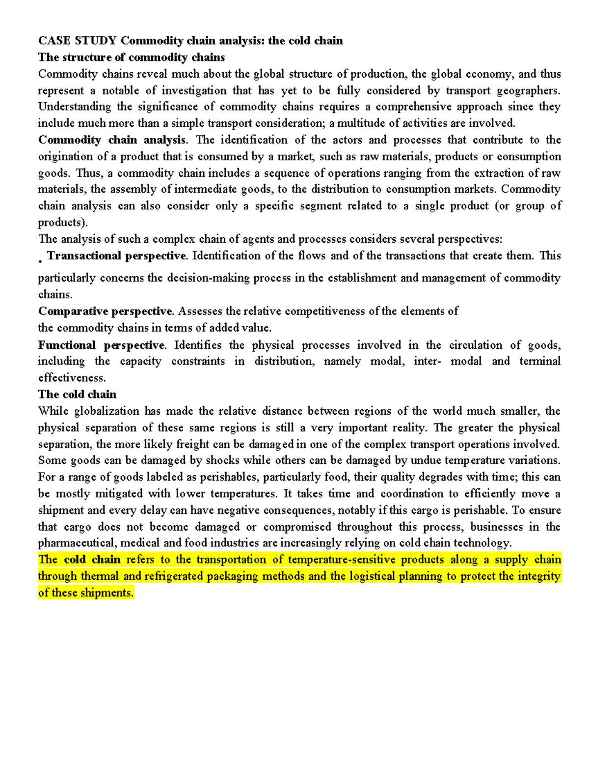 1.2 CASE Study Commodity chain analysis - Chia nhóm Đọc và tóm tắt ý chính bằng tiếng Anh, Slide ...