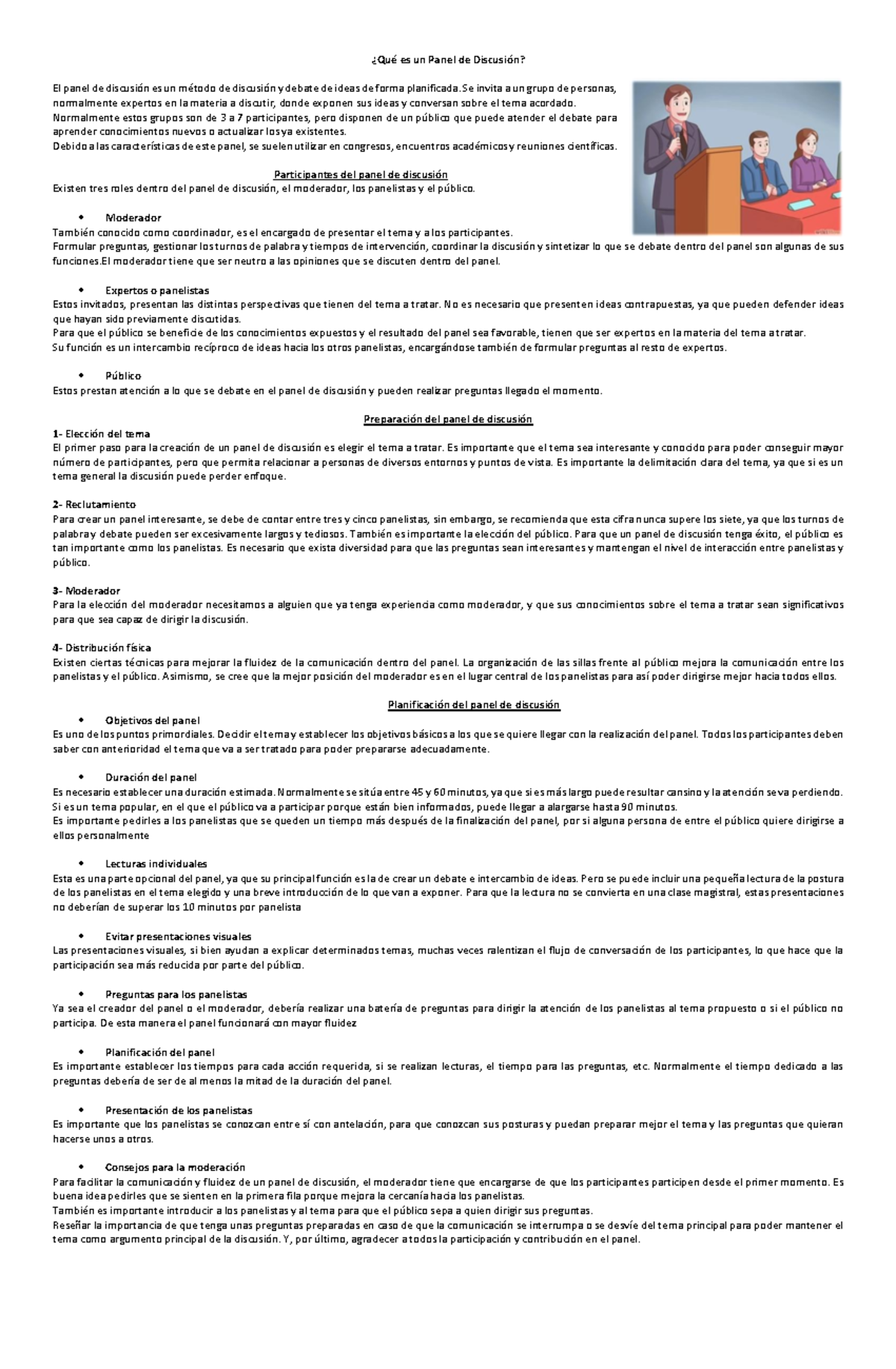 El panel de comunicacion humana para la comunicacion - Comunicación I - Studocu