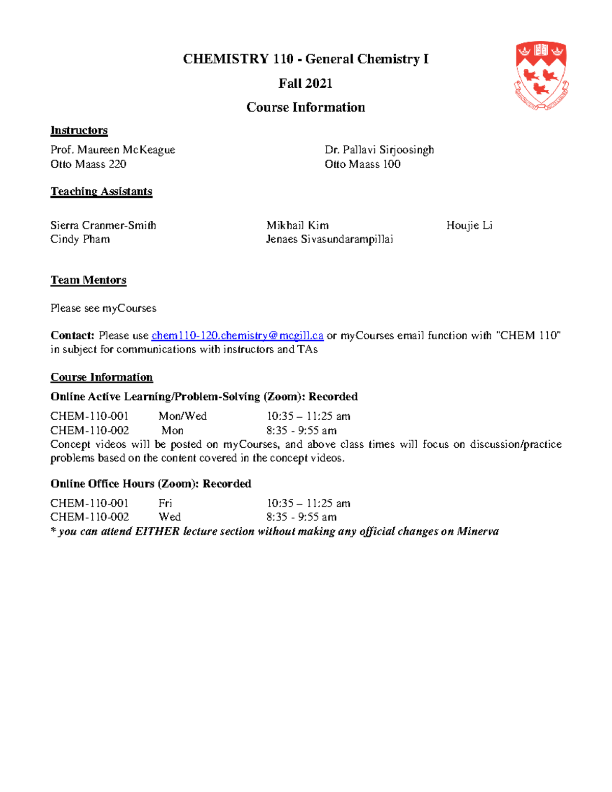 CHEM110 Course Syllabus CHEMISTRY 110 General Chemistry I Fall 2021 chem110-course-syllabus-chemistry-110-general-chemistry-i-fall-2021
