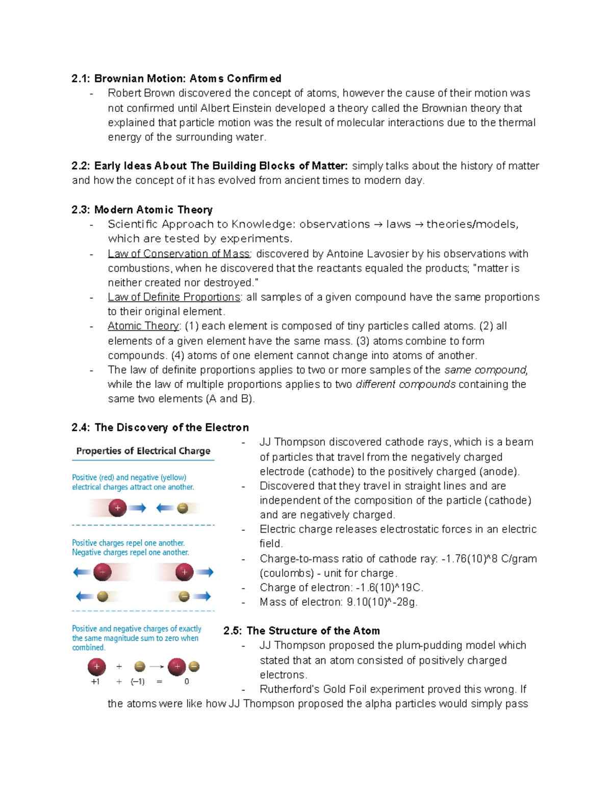 Che 131 chapter 2 atoms and elements - 2: Brownian Motion: Atoms ...