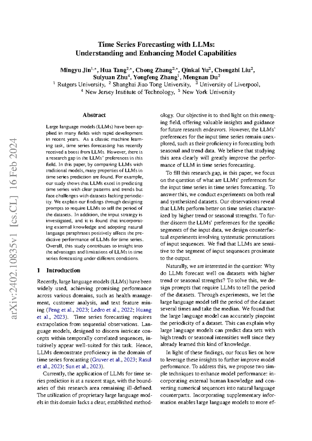 Time Series Forecasting With Llms Time Series Forecasting With Llms Understanding And