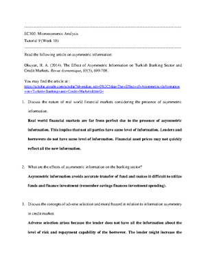 Tutorial 5 Solutions - Solution - Microeconomic Analysis - USP - Studocu