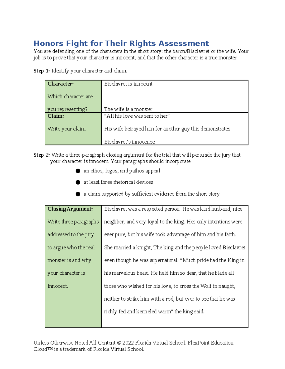 Copy of 4.08H Fight for Their Rights Assessment - Honors Fight for ...