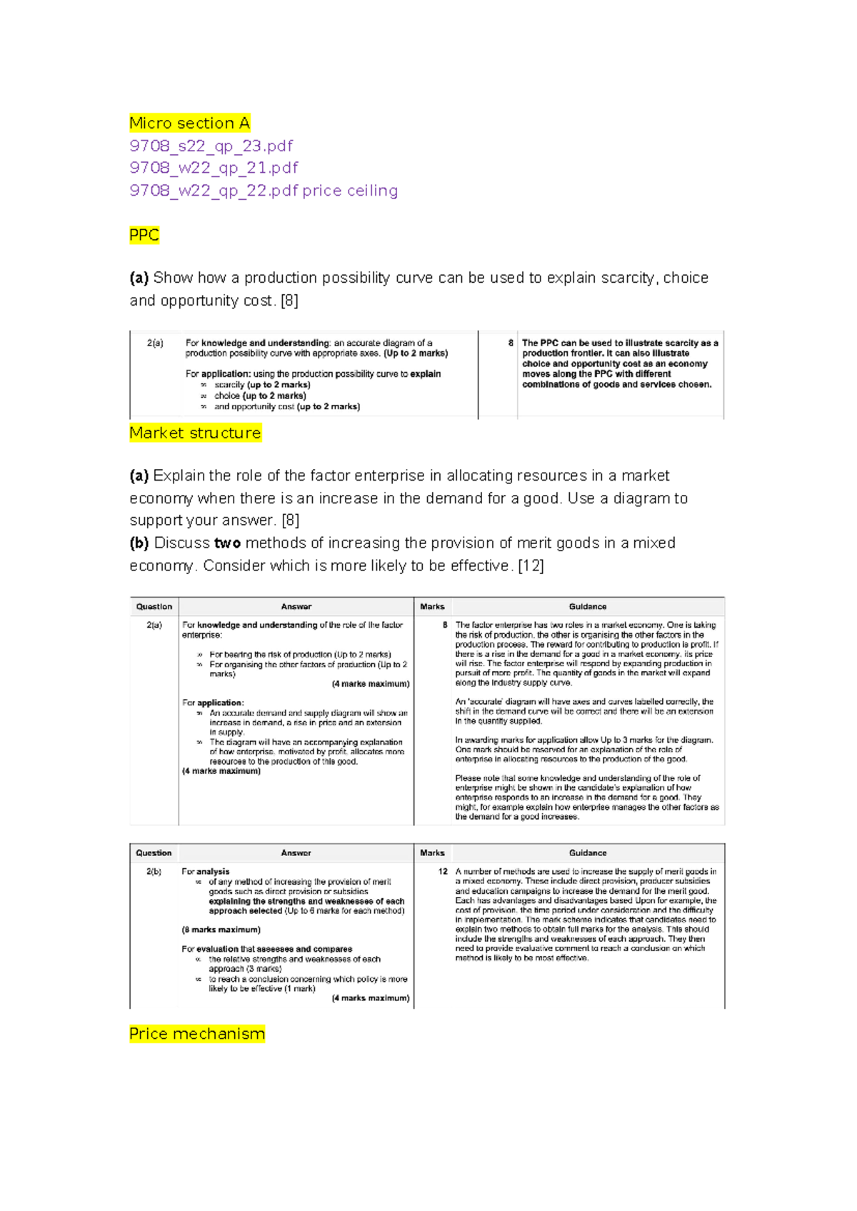 Micro SQ - structured questions - Micro section A 9708_s22_qp_23 9708_w22_qp_21 9708_w22_qp_22 ...