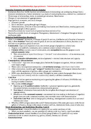 Emerging Economies Final Guide - Class 10/28 - Relationships -Trade ...