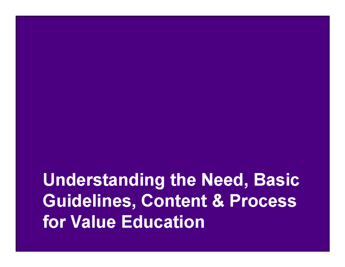 HVPE 0.1 Need, Guidelines, Content & Process of VE v2 - Understanding ...