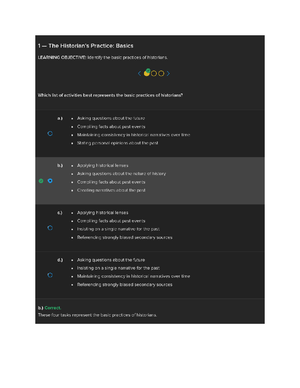 Unit 1 - Challenge 1 - The questions the historian chooses to ask ...