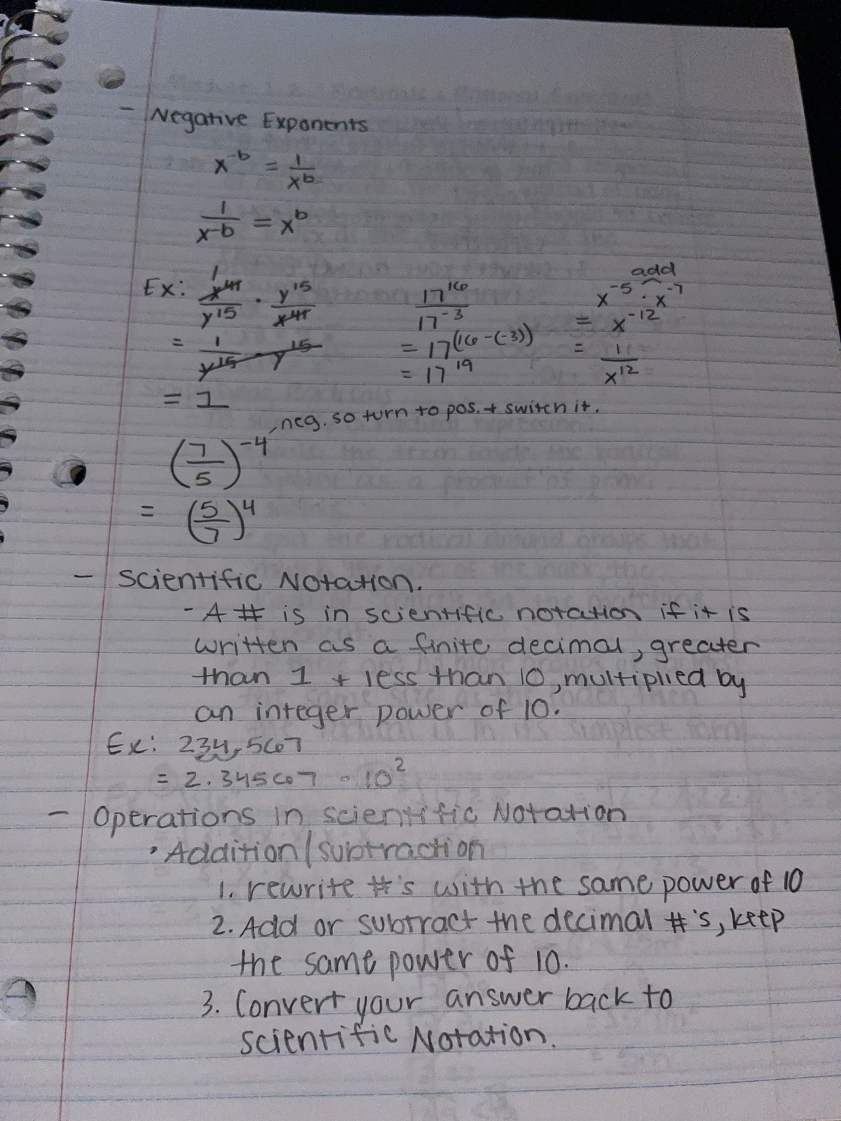 IMG 6507 - These notes are about Properties of exponents and scientific ...