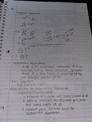 IMG 6513 - These notes are about Properties of exponents and scientific ...