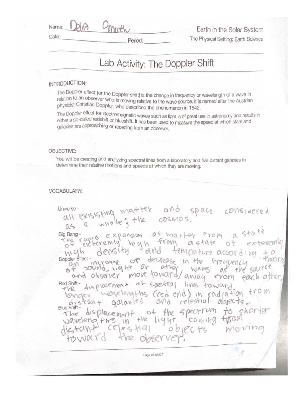 Earth in the Solar System 2 - Studocu