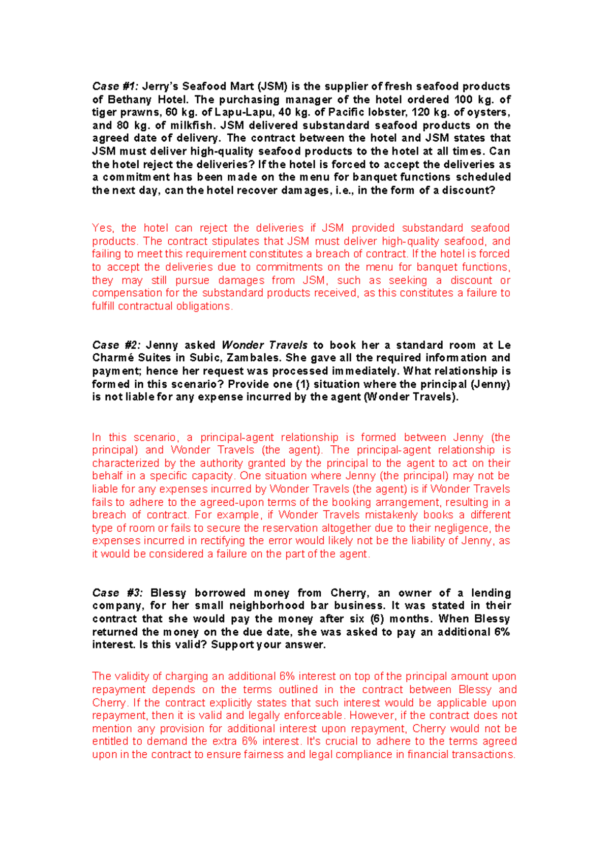 03 quiz 1 - this is a short decription - Case #1: Jerry’s Seafood Mart ...