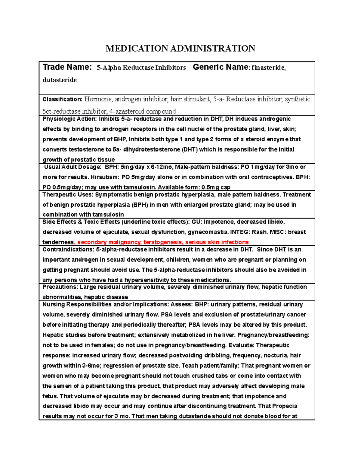 5-Alpha Reductase Inhibitors - Hirsutism: PO 5mg/day alone or in ...