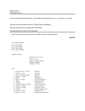 Hw2 testing - computer science home work 2 - 1. Explicit specifications ...