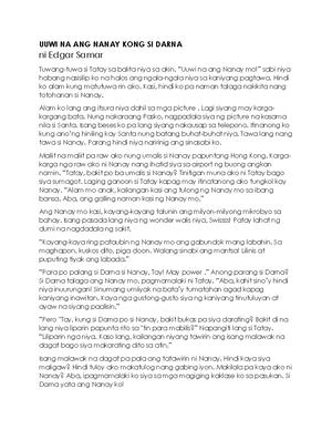 Critical Interpretation of UUWI ANG NANAY KONG SI DARNA - INTRODUCTION ...