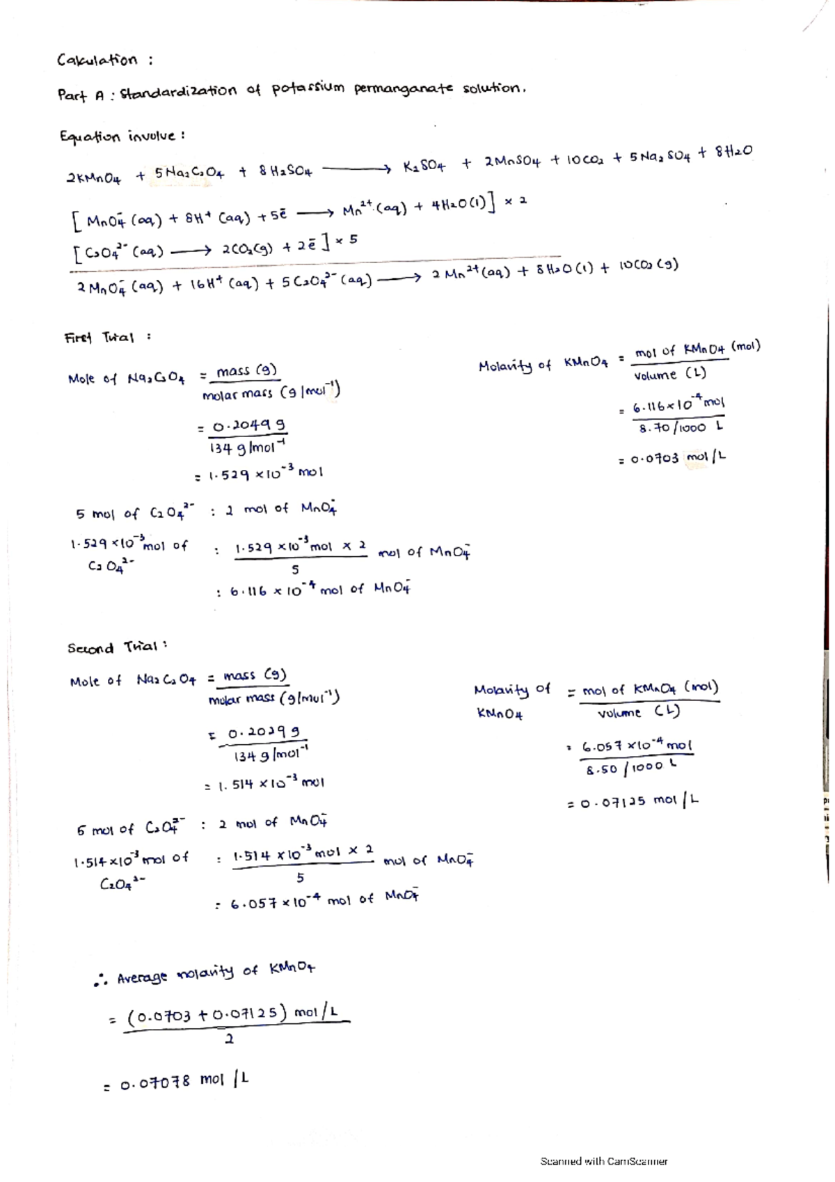 Calculation Lab CHM577 - organic chemistry - Studocu