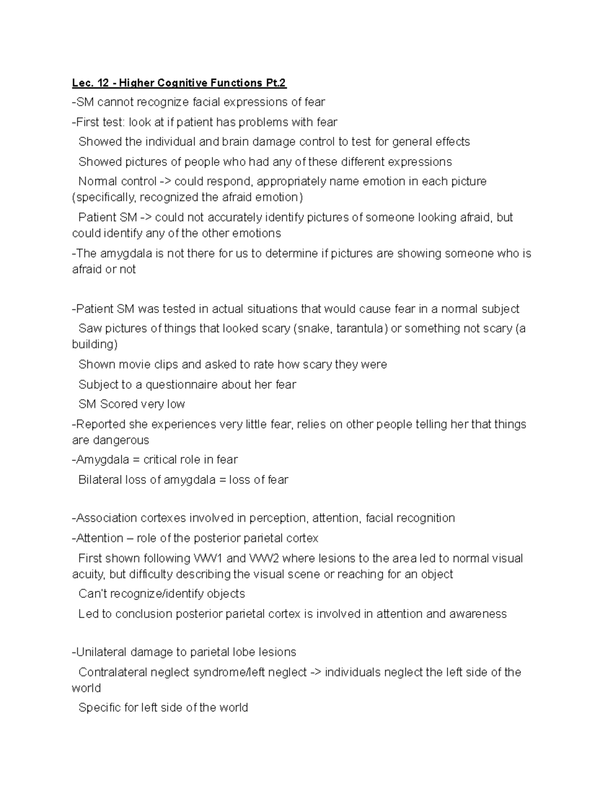 BISC 421 Exam 3 Lec. 12 - BISC 421 Exam 3 Lec. 12 - Lec. 12 - Higher ...