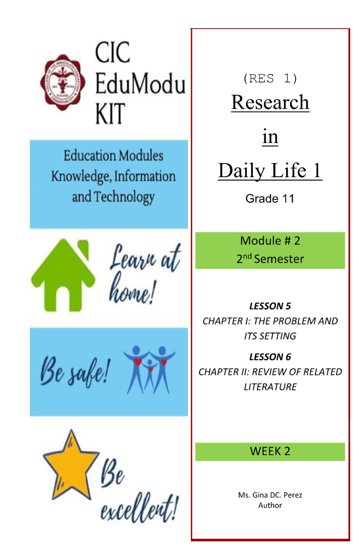 M2-RES1 - Module 2 - SENIOR HIGH SCHOOL DEPARTMENT Socially Responsible ...